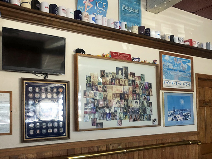 Wall decorations that tell stories of Toledo's past &ndash; a visual history lesson you can enjoy while waiting for your pancakes to arrive.