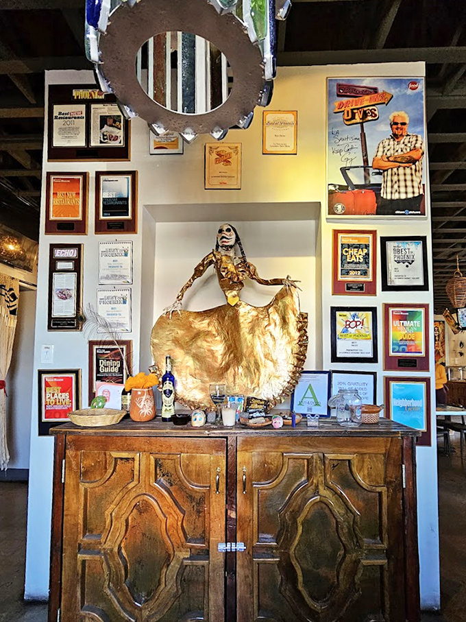 Awards line the walls like trophies in a champion's case&mdash;visual proof that your taste buds have made an excellent decision today.