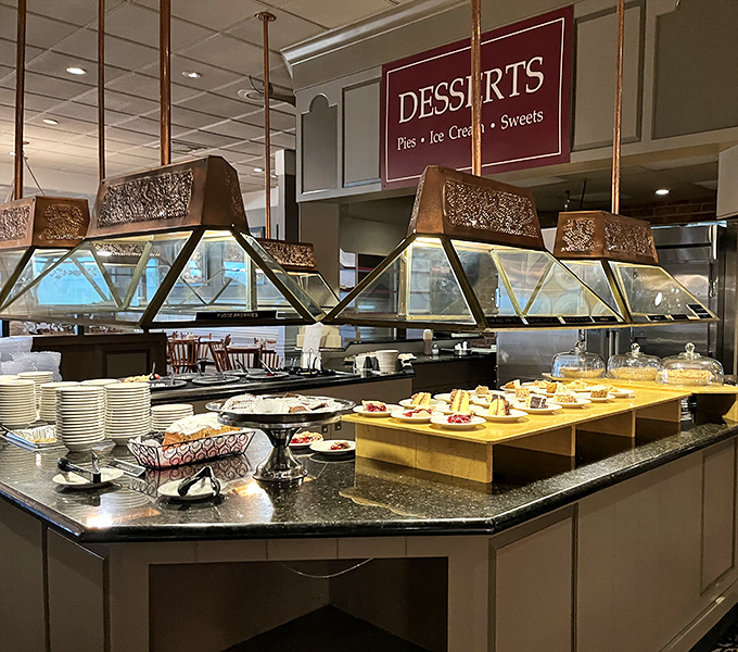 The dessert station&mdash;where diets go to die happy deaths and "just a small piece" becomes the lie we tell ourselves repeatedly.