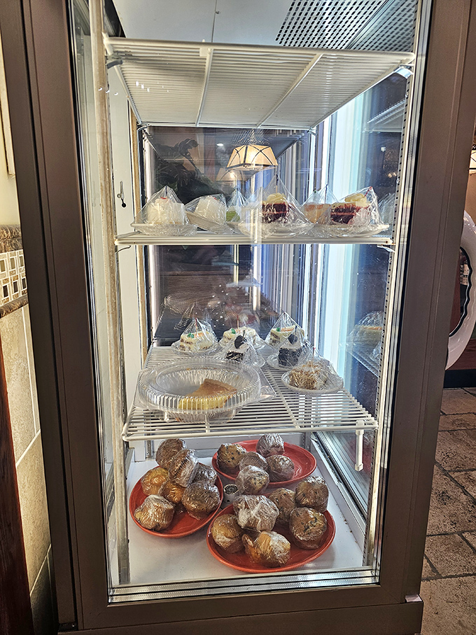 The dessert case&mdash;where willpower goes to die and happiness begins. Each wrapped treasure promises a sweet ending to any meal.