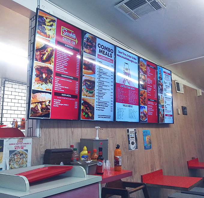 Digital menus may be modern, but the food they advertise remains gloriously, defiantly classic.