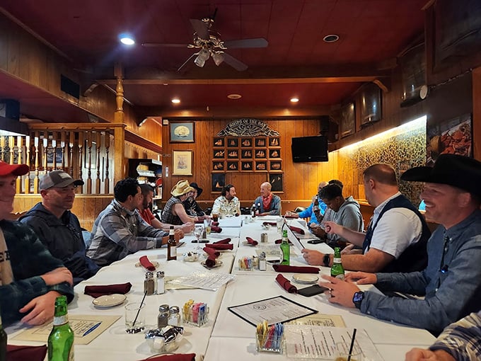 A private dining area where business deals and family celebrations have equal billing, and everyone leaves with loosened belts and tighter bonds.