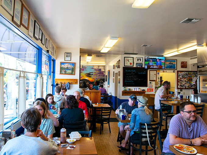 The packed house tells you everything you need to know. These diners aren't just eating&mdash;they're participating in a Seattle tradition.
