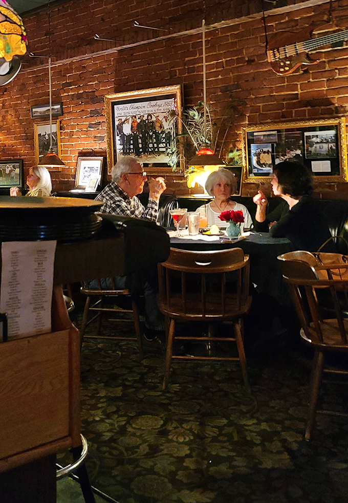 Generations gather around these tables, proving that while food trends come and go, a perfect steak dinner is eternally relevant.