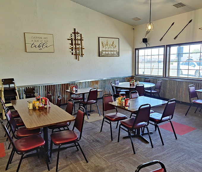 A dining room that prioritizes comfort over trendiness &ndash; those chairs have heard thousands of "mmms" and "you've got to try this."