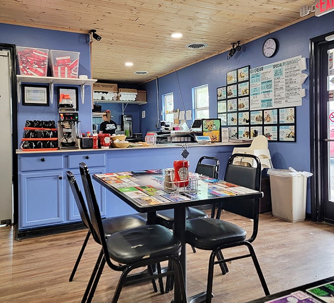 Simple tables set with the promise of extraordinary flavors. In the world of dining, sometimes less decor means more attention to the food.