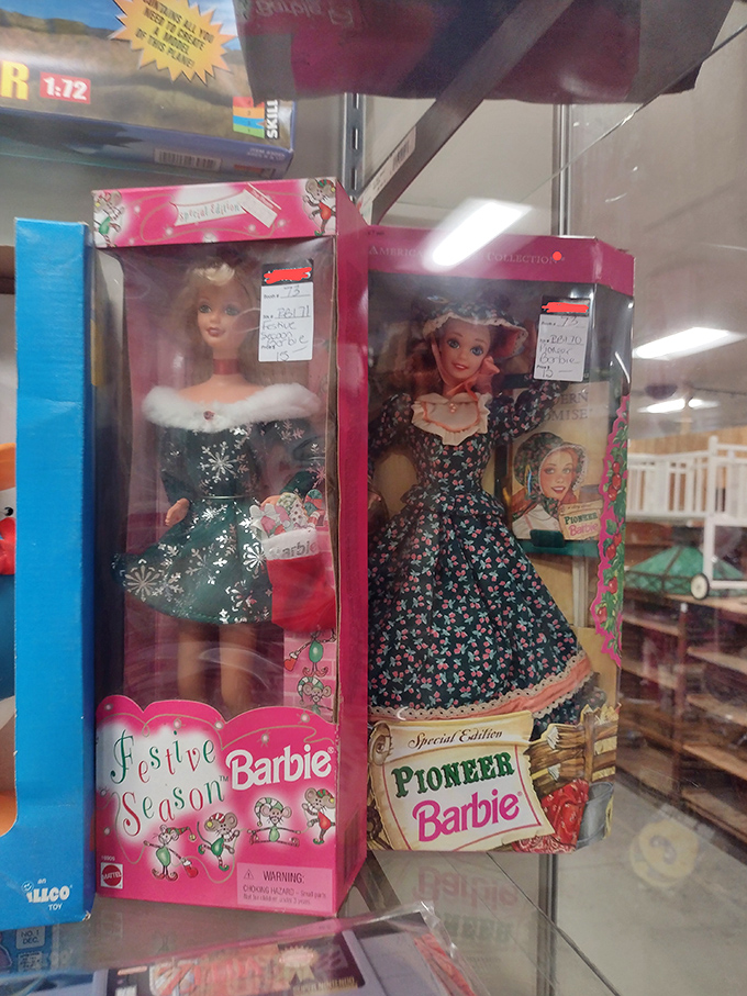 Barbie through the decades &ndash; from Pioneer to Festive Season, these dolls chronicle changing American fashion sensibilities in miniature form.