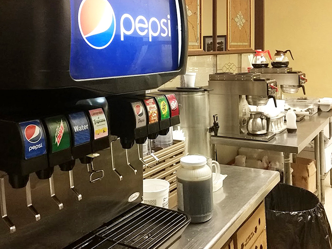 The drink station &ndash; where decisions about whether to have a third refill are made with increasing confidence throughout your meal.