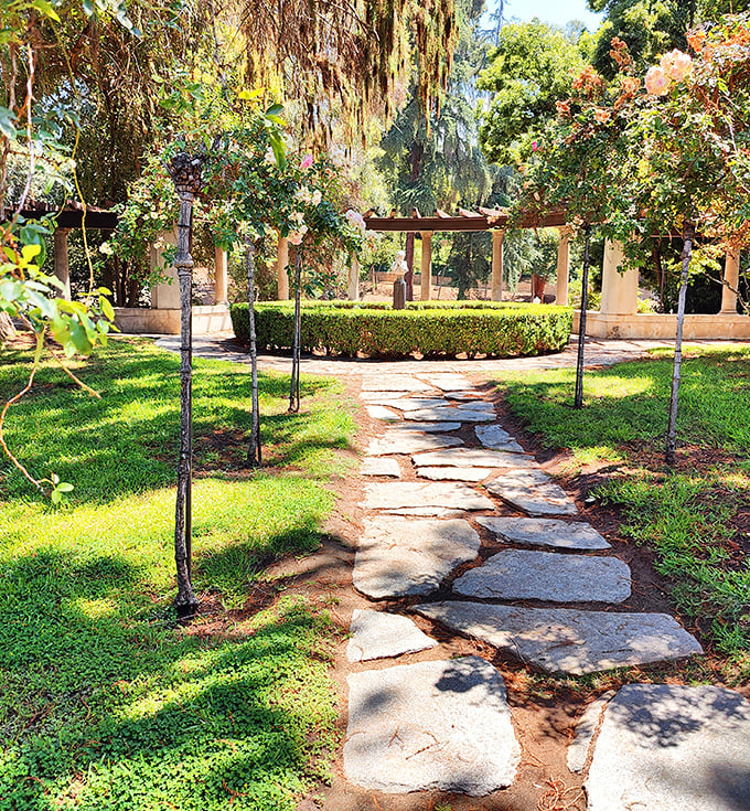 Follow the yellow brick&mdash;er, stone&mdash;road! These rustic stepping stones invite exploration while promising something magical around each bend.