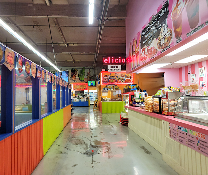 The food court explodes with color as vibrant as its flavors&mdash;a kaleidoscope of culinary delights that demands multiple visits.