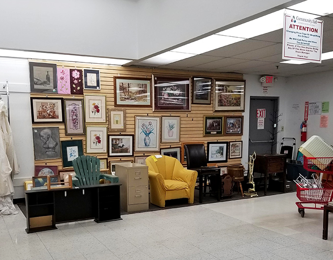 Artwork and frames create gallery walls that would make interior designers weep tears.