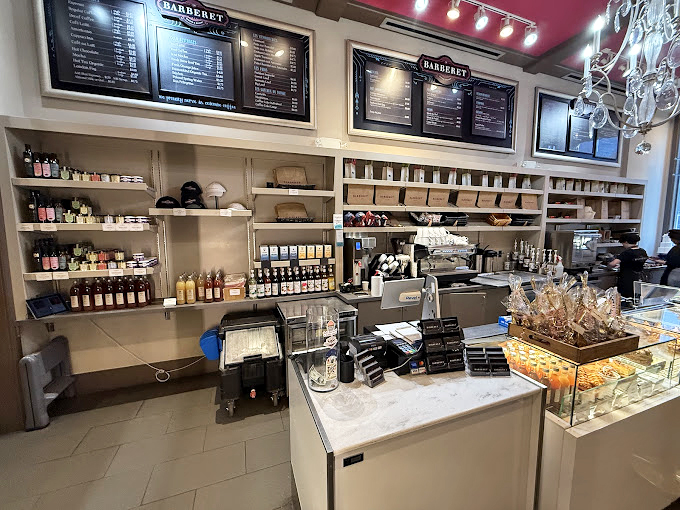 The counter where dreams come true and diets go to die. Notice how the lighting makes everything look like it's auditioning for a food magazine.