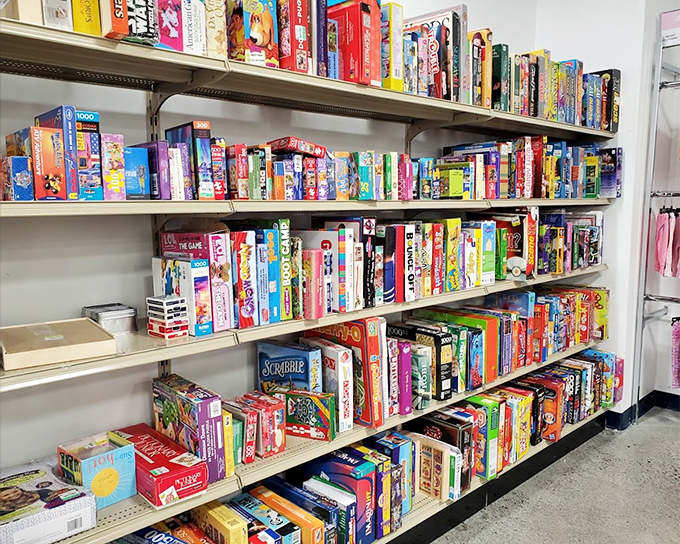 Games and puzzles galore—from vintage Monopoly to that 1,000-piece landscape puzzle that's either missing one piece or will become your weekend obsession.