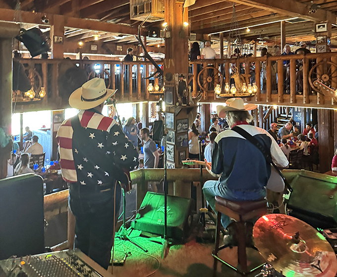 Live country music adds the perfect soundtrack to your meal. These musicians aren't just playing&mdash;they're preserving Western heritage one chord at a time.