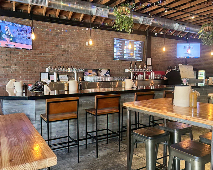 The taproom side of the equation. Where craft beer meets craft barbecue in a marriage made in culinary heaven.