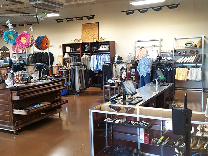 Boutique-style displays offer a more traditional shopping experience for those who prefer browsing to bin-diving.