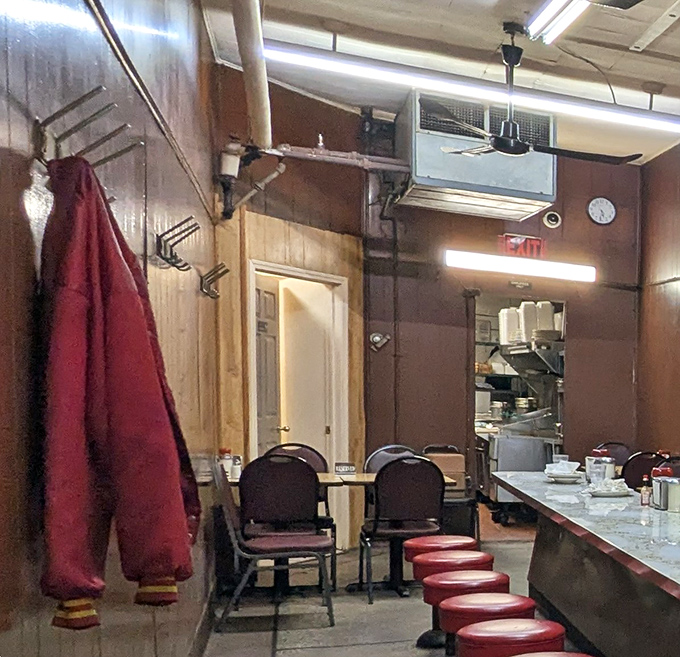 The wood-paneled walls and coat hooks speak of decades of Detroit winters and the warm refuge Duly's has provided through them all.