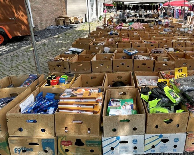 Office supplies mingle with household gadgets in these carefully organized boxes&mdash;each one a potential solution to a problem you didn't know you had.