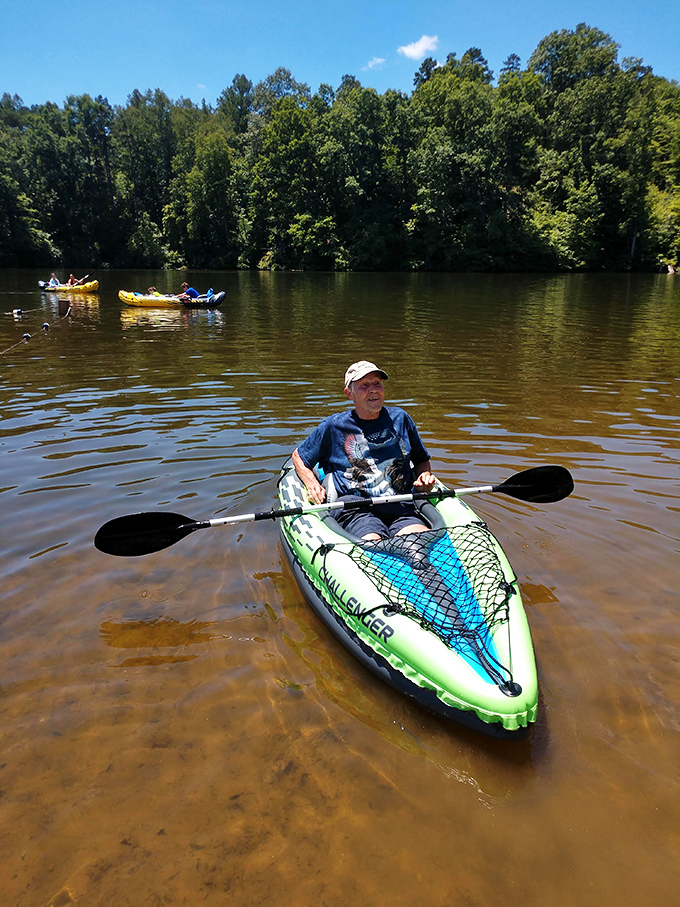 Kayaking for the rest of us. No Class V rapids here&mdash;just gentle waters perfect for paddling conversations and spotting wildlife.