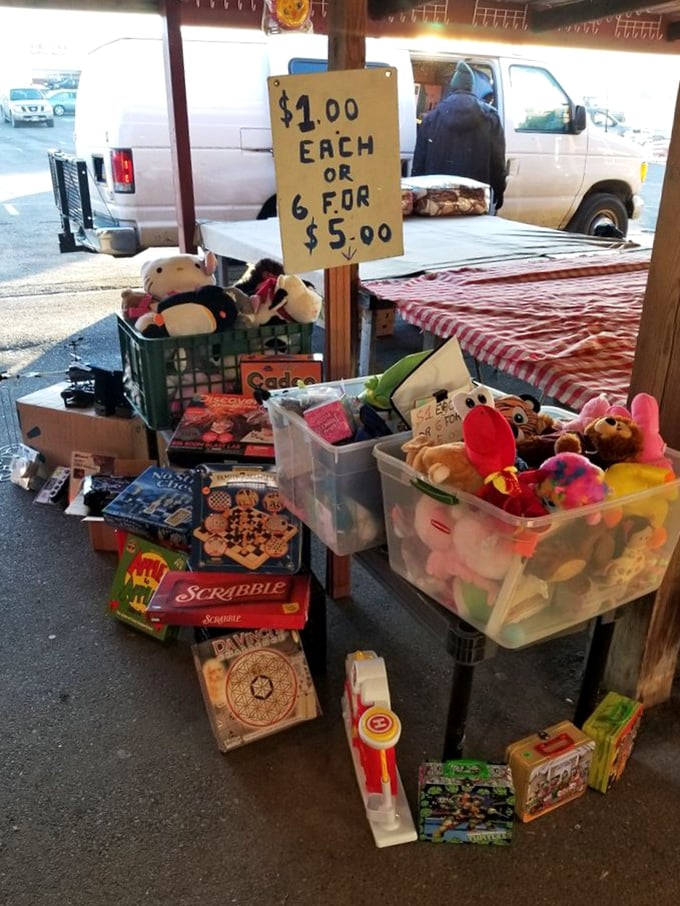 "Six for $5" might be the sweetest phrase in the English language when you're standing before a mountain of toys and classic board games.