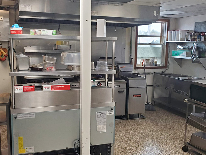 Behind the scenes, the kitchen's no-nonsense equipment has probably seen more delicious meals prepared than most celebrity chef showplaces. No fancy gadgets required&mdash;just know-how.