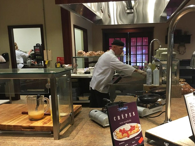 Behind the scenes, where crepes meet their maker and breakfast dreams become delicious reality.