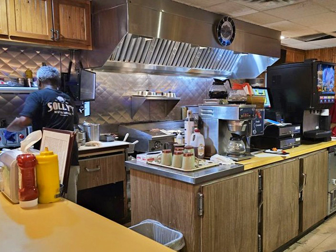 Behind the scenes, culinary magic happens on well-seasoned grills that have been turning out butter-soaked perfection for decades.