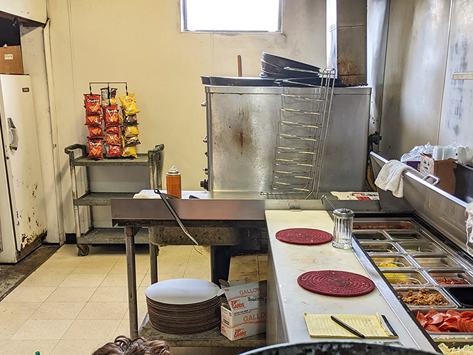 Behind the scenes where the magic happens &ndash; simple, functional, and focused on what matters: turning out consistently delicious pies.