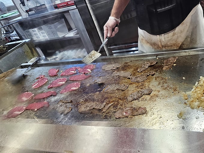The flat-top grill&mdash;where thinly sliced beef transforms from mere protein to the stuff of Philadelphia legend.
