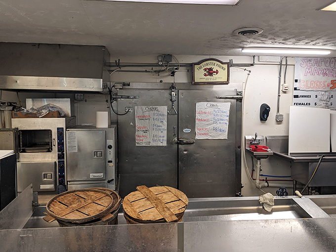 Behind the scenes, where seafood magic happens – those whiteboard specials aren't suggestions, they're breaking news from the ocean.