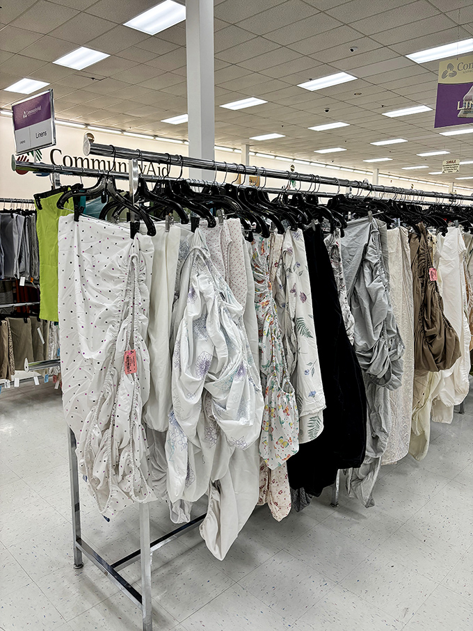 The whites are whiter, the patterns are prettier, and the prices are lower in this linen section that grandma would approve of. 
