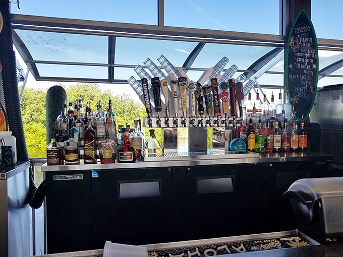 A bar selection that says "we take your drinks as seriously as your dinner."