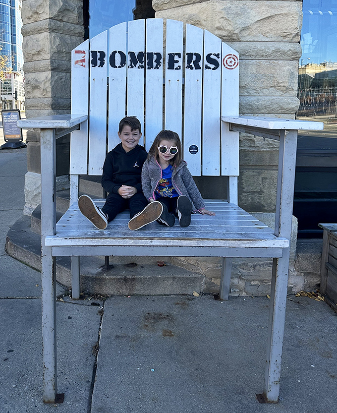 The oversized Adirondack chair outside isn't just seating&mdash;it's a photo op that says, "Yes, we came, we saw, we conquered the Milwaukee Burger."