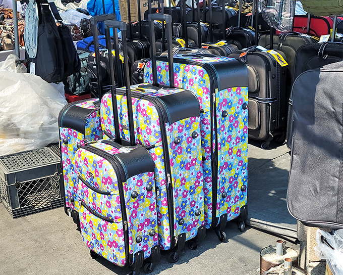 Luggage with personality! These flower-powered suitcases aren't just for carrying clothes&mdash;they're for carrying dreams of your next adventure.