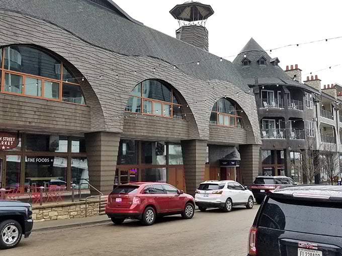 Curved rooflines and distinctive architecture make this market a visual feast before you even step inside for actual sustenance.