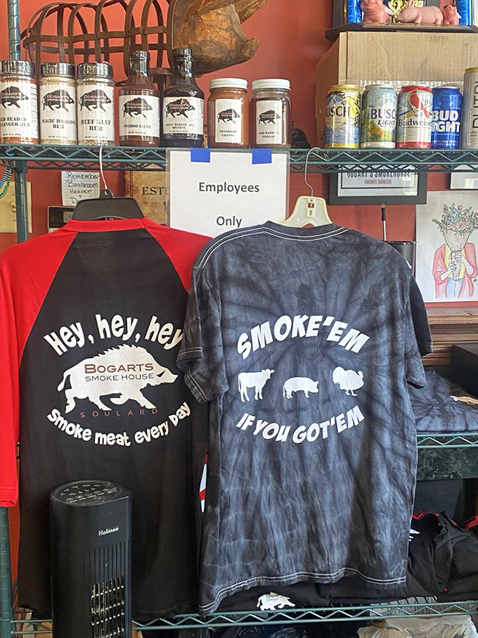 "Smoke 'Em If You Got 'Em"&mdash;BBQ philosophy distilled into t-shirt form. The unofficial uniform of meat enthusiasts everywhere.