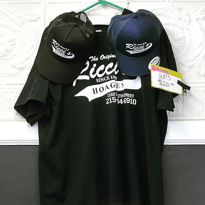 Ricci's merchandise proudly displays the shop's heritage&mdash;wear that t-shirt and you're not just a customer, you're part of the family.