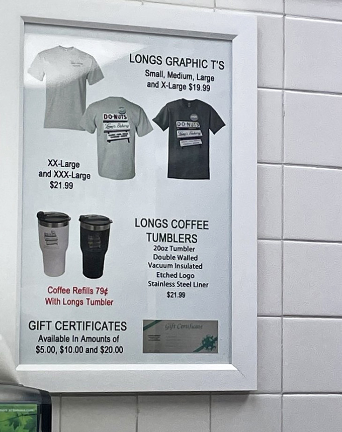 Even the merchandise knows it's part of something special. When your donuts inspire branded gear, you've transcended mere bakery status.