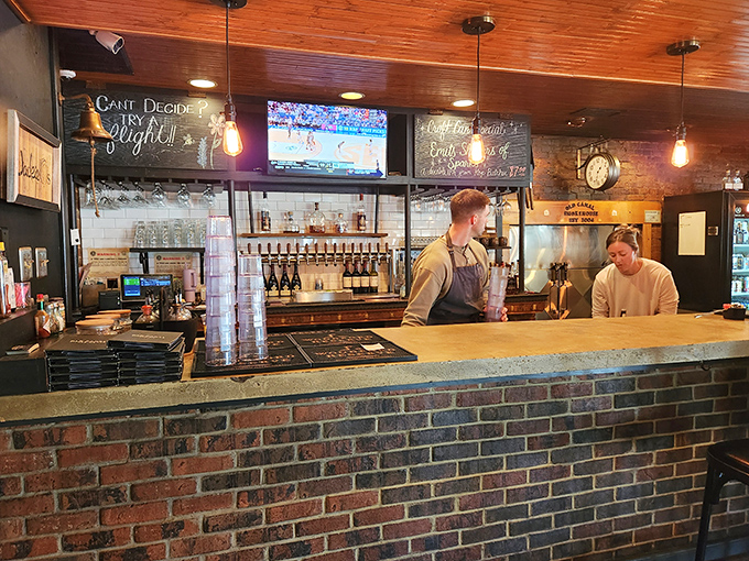 Behind this counter, barbecue wizards orchestrate the delicate dance between smoke and meat. Their secret ingredient? Patience by the pound. 