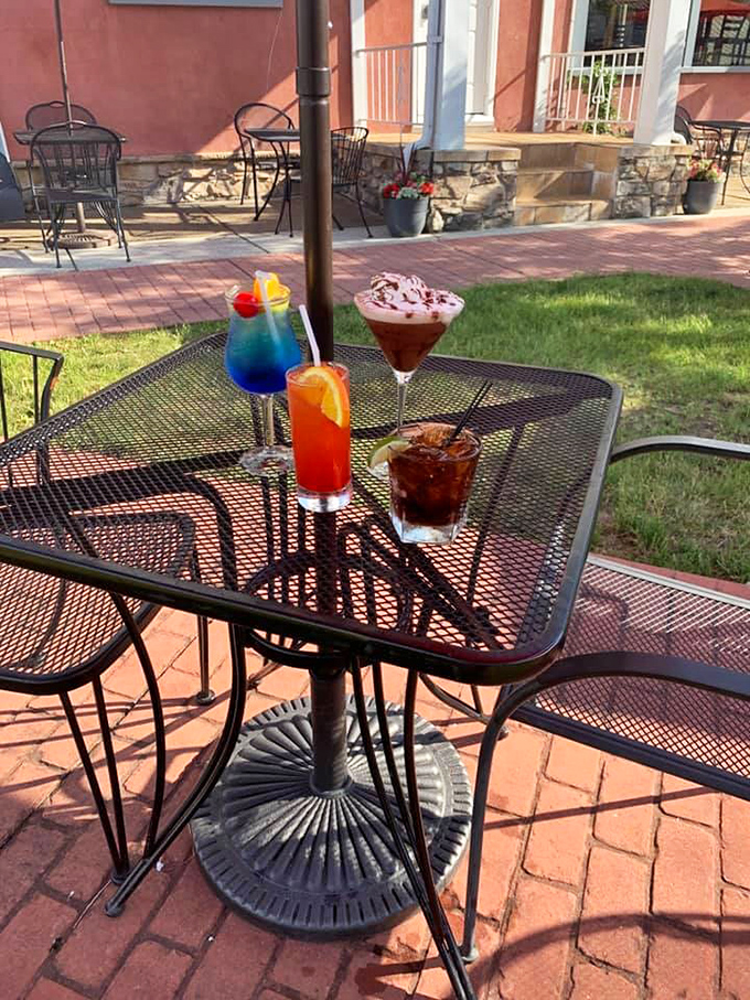 Outdoor seating extends the dining experience into fresh air, providing weather-permitting alternatives for enjoying those famous crab cakes.