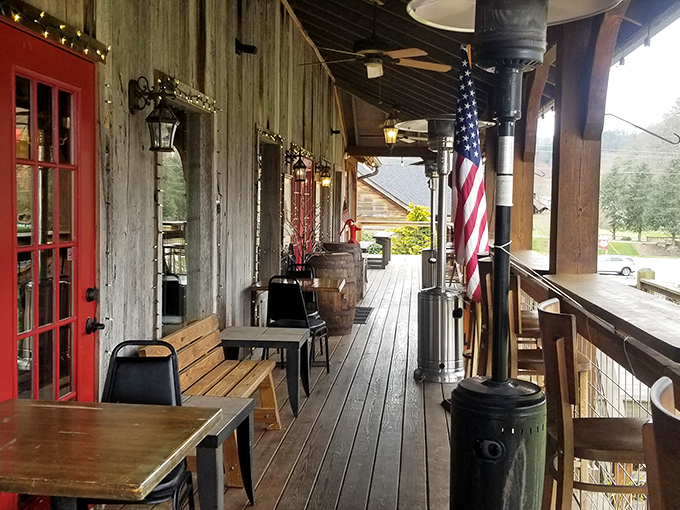 The porch at Elvira's&mdash;where fresh mountain air is always on the menu and every meal comes with a side of Smoky Mountain serenity.