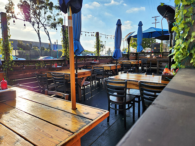 Outdoor dining that captures San Diego's perfect weather. These wooden tables have heard more "mmms" and "oh my gods" than a therapist's couch.
