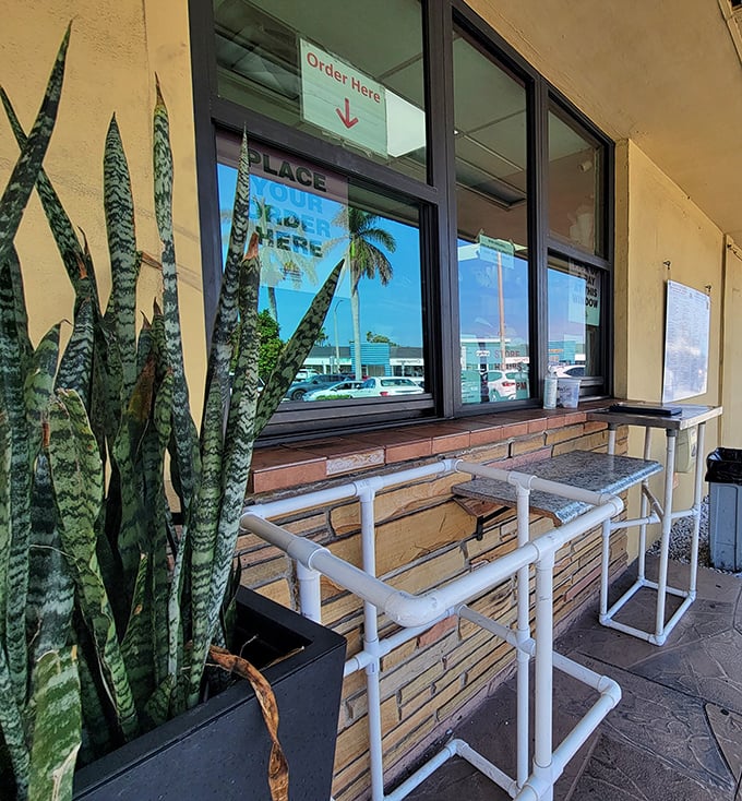 The takeout window&mdash;where hope springs eternal for those who need their bagel fix without the commitment of sitting down.