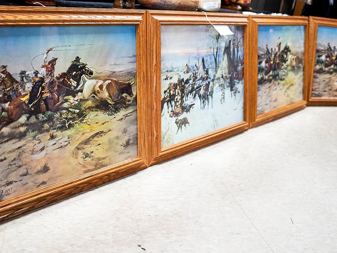 Western art finds new appreciation in Wisconsin homes&mdash;these framed pieces await a second life on walls that need a touch of rugged nostalgia.