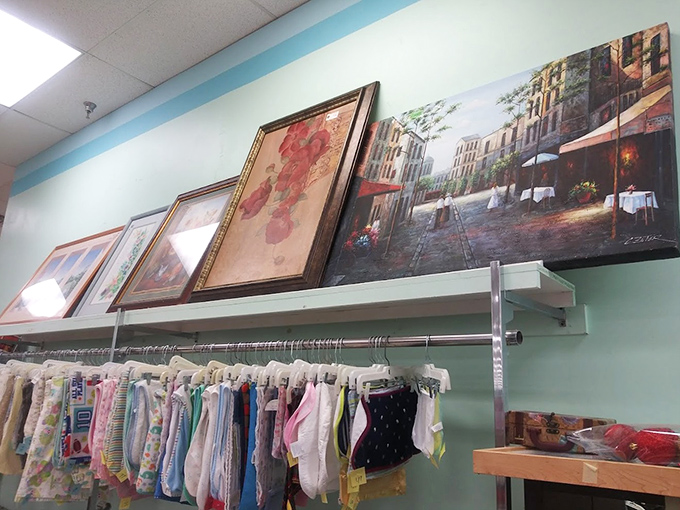 Wall art that tells a thousand stories. That European caf&eacute; scene might be your ticket to armchair travel without the jet lag.