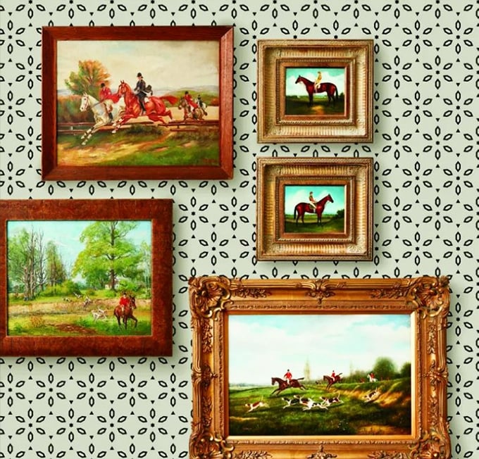 Equestrian art creates a gallery wall that would make Ralph Lauren jealous. These vintage paintings capture the timeless relationship between humans and horses.