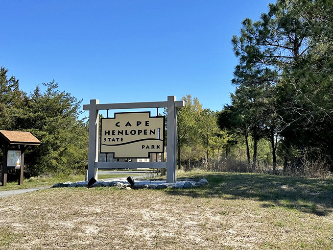 The entrance sign promises adventures beyond&mdash;like a book cover for the epic story you're about to experience firsthand.