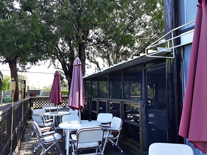 The outdoor patio offers breakfast with a side of cedar-scented breeze &ndash; Florida dining as it should be, without walls between you and paradise.