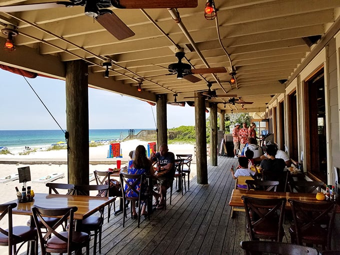 Dining with your toes practically in the sand and the Gulf of Mexico as your backdrop—some views simply can't be priced.