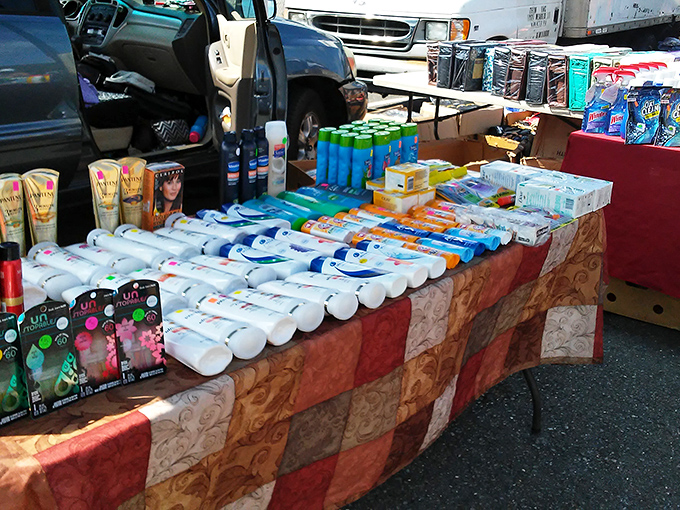 Personal care products lined up like soldiers ready for bathroom duty &ndash; brand names you recognize at prices that won't make your wallet weep.